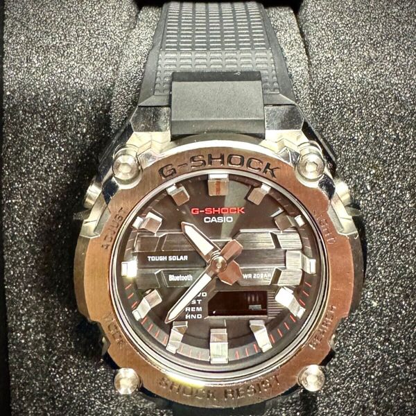 Casio G-Shock G-Steel GST-B600-1AJF Bluetooth Solar Watch Black Dial 42 ...