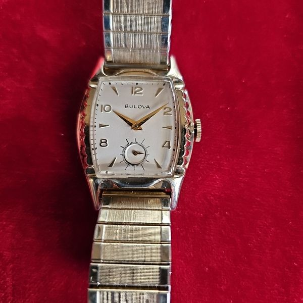 Bulova Tank Style Watch 50s Era 17 Jewel Very Clean And Working Well ...