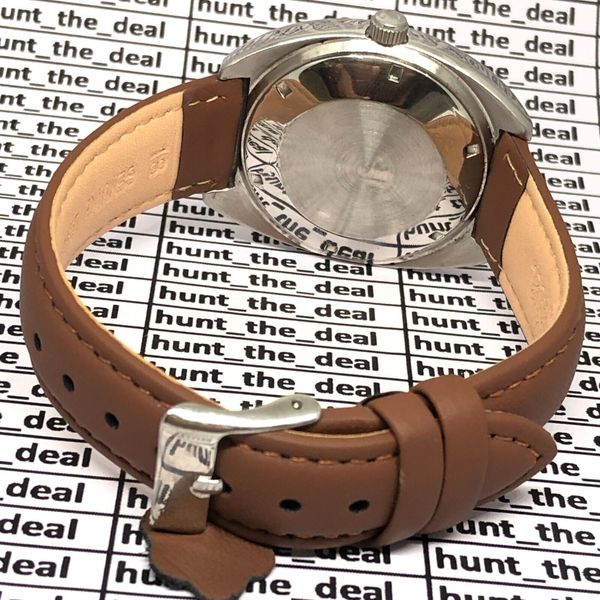 Gents Jaeger Lecoultre Orange Face Automatic Day Date Wrist Watch ...