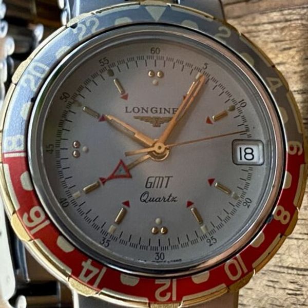 Vintage Longines GMT Conquest Ref. 4995 - Pepsi Bezel & Red GMT Hand ...