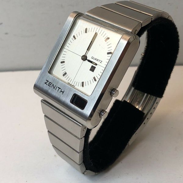 1976 ZENITH FUTUR TIME COMMAND ANA-DIGI QUARTZ LED uhr MOT ...