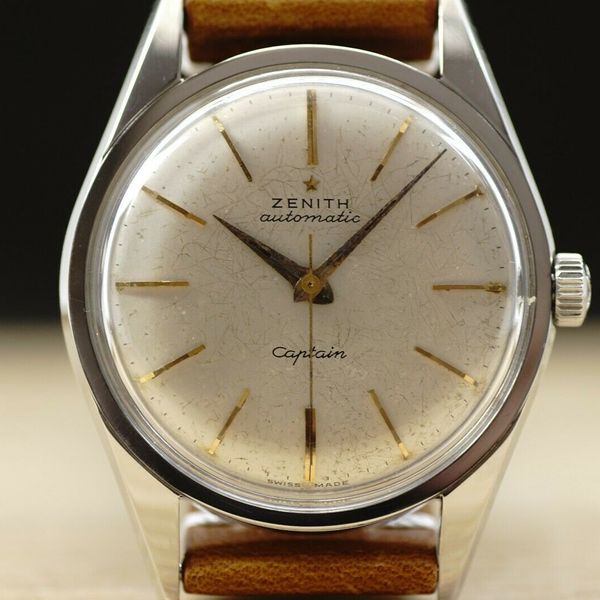 Zenith Captain Automatic Swiss watch Vintage watch cal.2552P 28.jewels ...