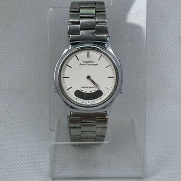 Casio Men’s AQ-227 Module 746 Quartz Retro Alarm Chrono Watch Ana-Digi ...
