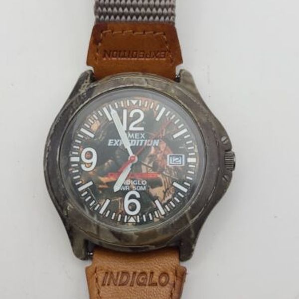 Working Timex Indiglo Expedition Men's Wristwatch Realtree New Battery ...