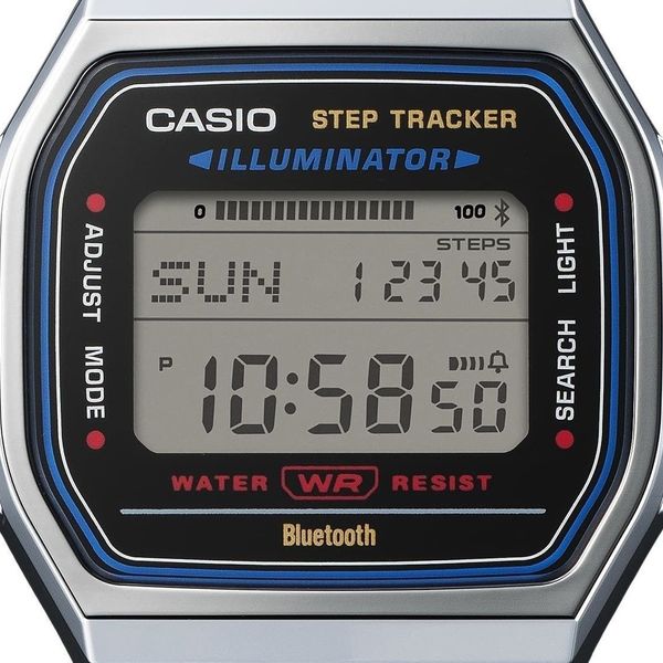 Casio Vintage Digital BLUETOOTH Step Tracker Alarm ABL-100WE-1A Unisex ...
