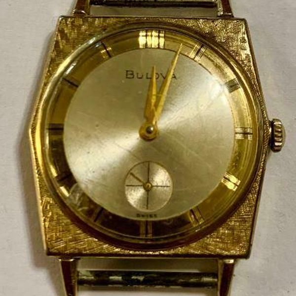 Vintage Gents Bulova Mechanical Tank Style Watch - Running - New Band ...