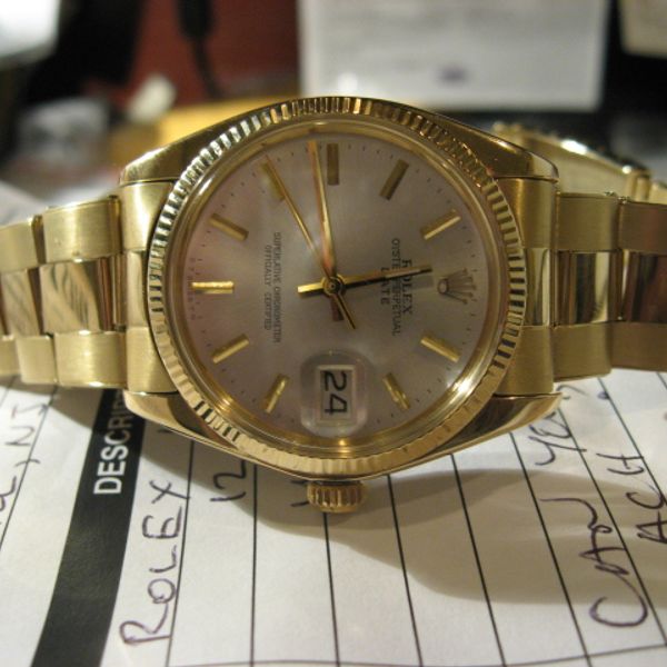 Fs: Rolex 1503 14k gold date oyster perpetual | WatchCharts