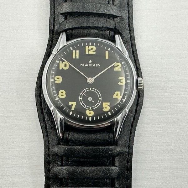Marvin RARE Luftwaffe Pilots WWII Vintage 1939-1945 Swiss Men Watch ...