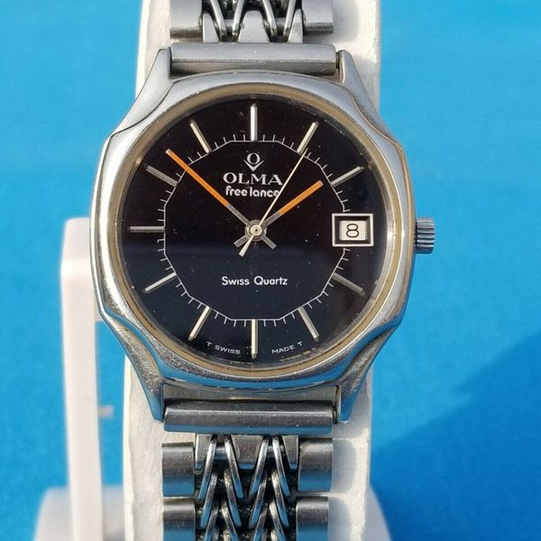 Olma Freelance Swiss Made Men's Rare Wrist Watch With Great Maruman ...
