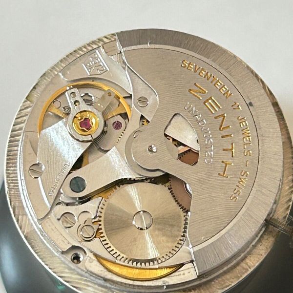 Vintage Original ZENITH Automatic Movement Caliber 2572 PC Working with ...