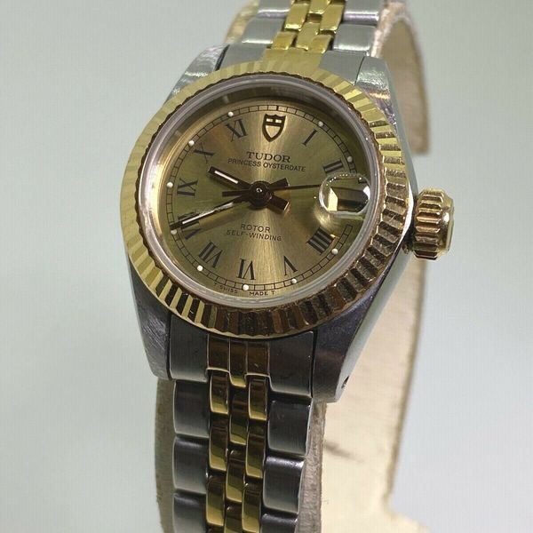 18K Gold & S/Steel Tudor Rolex "Princess" Oysterdate ref 92500 ...
