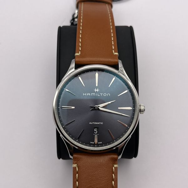 Hamilton Jazzmaster Thinline Blue Dial H38525541 | WatchCharts Marketplace