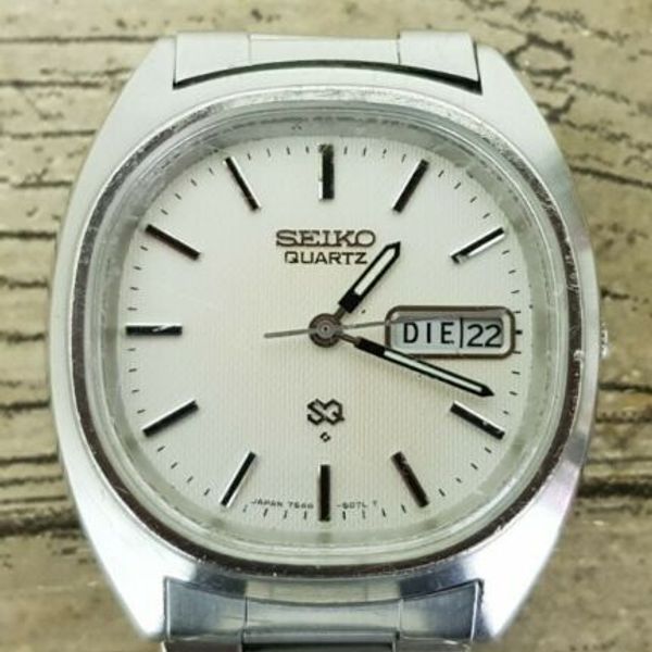 Men's 36 mm SEIKO SQ 7546-5070 Water Resistant Quartz Wristwatch | WatchCharts Marketplace