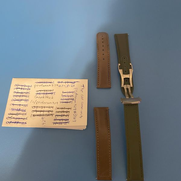 [WTS] 20mm Anchor Loopless Straps (Sailcloth and Leather) | WatchCharts ...