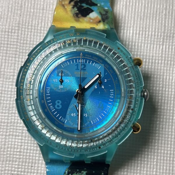 1996 Olympics Mark Spitz Swatch Watch Atlanta | WatchCharts Marketplace