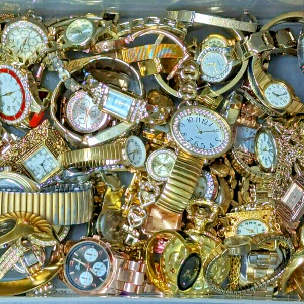 Bulk Wholesale Watch Lot of 55+Watches! All METAL! Modern & Vintage ...