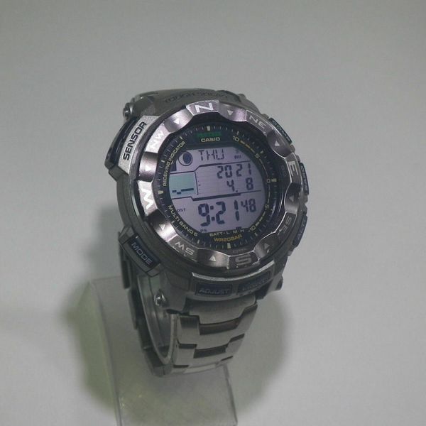 Casio 'PRO TREK' Watch PRW-2500T , Solar, Altimeter, Compass, Titanium ...