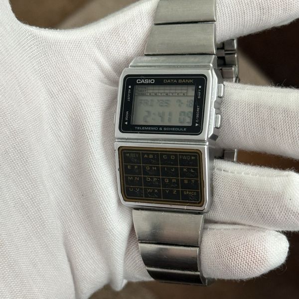 Rare Vintage Casio DBC-610 Data Bank Telememo Schedule Calculator Digital Watch | WatchCharts ...