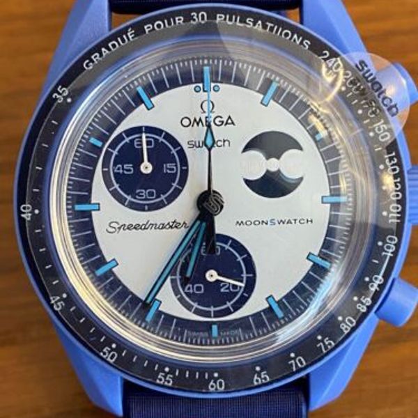OMEGA X SWATCH Moonswatch Mission To The Super Blue Moonphase ...