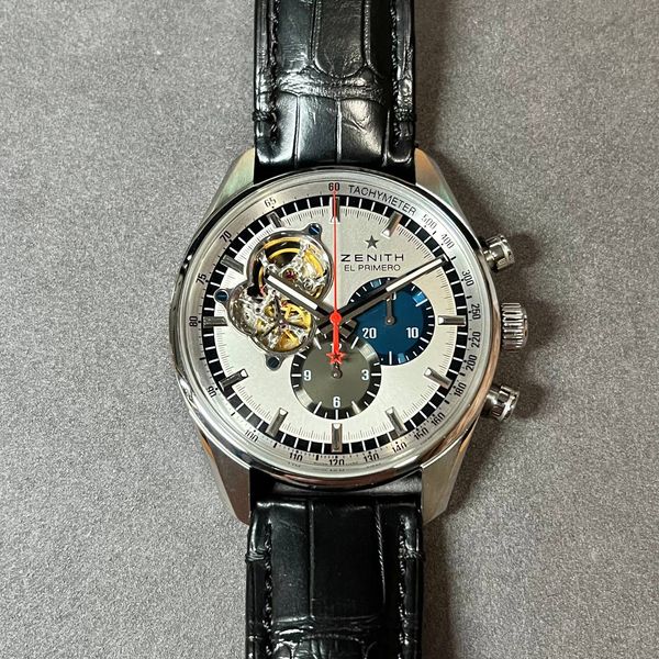 WTS Zenith 42mm El Primero Chronomaster Open Heart Stainless Steel ...