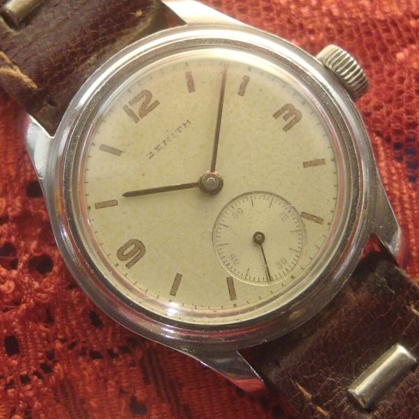 4359 ORIGINAL VINTAGE ZENITH WWII MILITARY WRIST WATCH, CIRCA 1945 CAL ...
