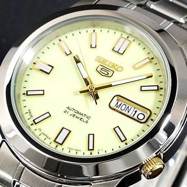 Watch SEIKO Men's SEIKO 5 Seiko Seiko Five Automatic Winding SNKK19J1 ...