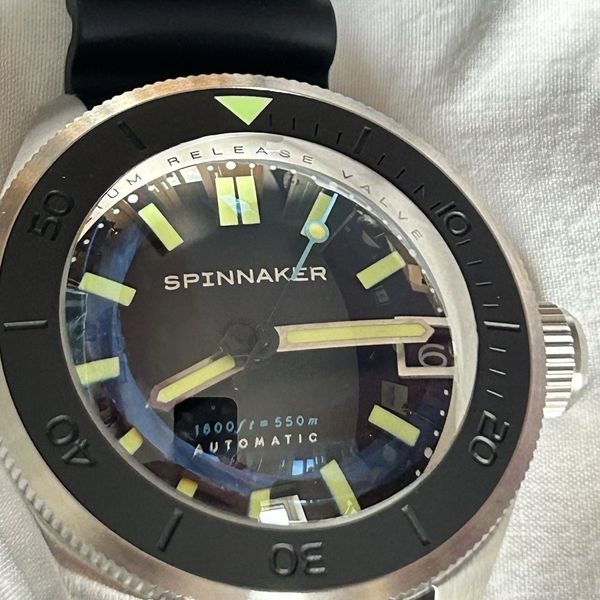 Spinnaker Piccard Mens Automatic Divers Watch Volcano Black SP-5098 ...