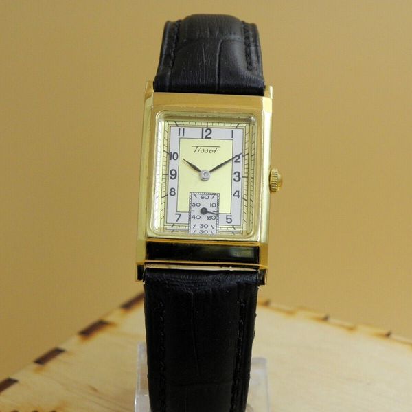 Retro Tissot Art Deco Tank Rectangular Heritage Swiss watch Quartz Z ...