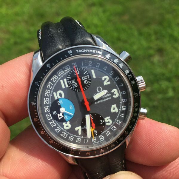 Omega Speedmaster Mk 40 w/ Vintage Sharkskin Strap GREAT CONDITION ...