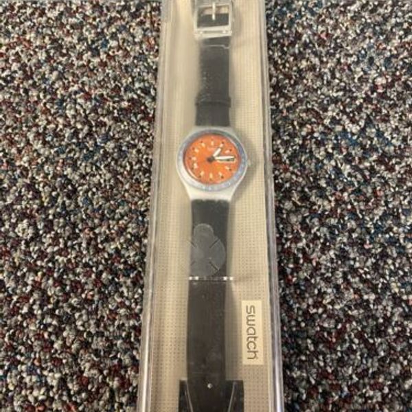 Swatch irony aluminum Orange Dial | WatchCharts Marketplace