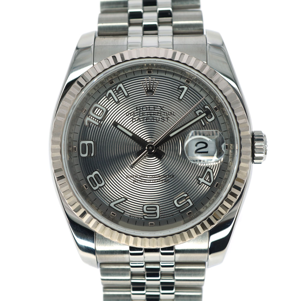 ROLEX 116234 Datejust Z Concentric Silver Dial Watch Men's Automatic ...