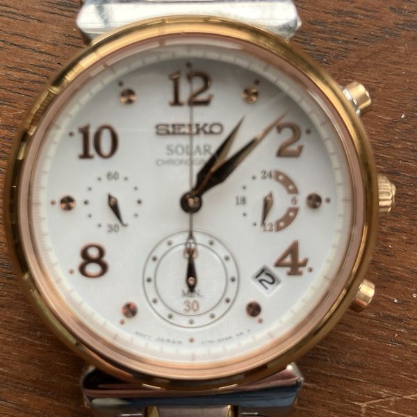 Seiko Solar Chronograph V175 | WatchCharts Marketplace