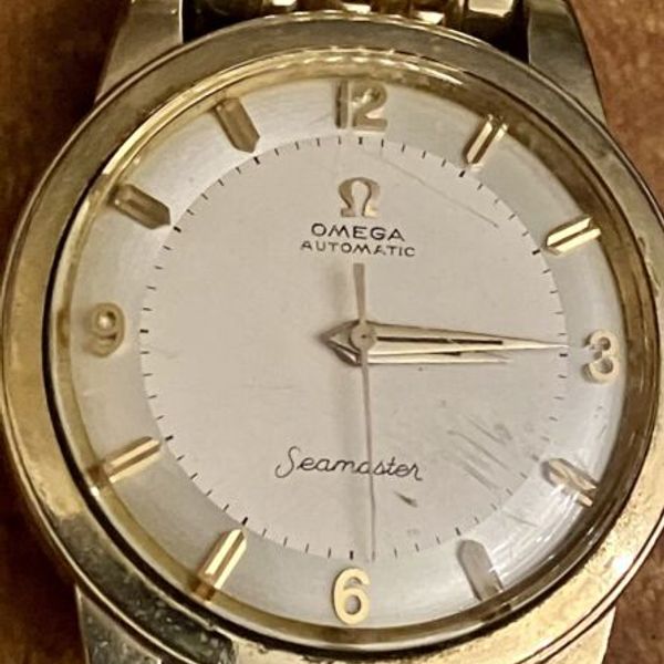Vintage OMEGA 500 Seamaster Automatic Wristwatch OXG 1957 14K GF Case ...