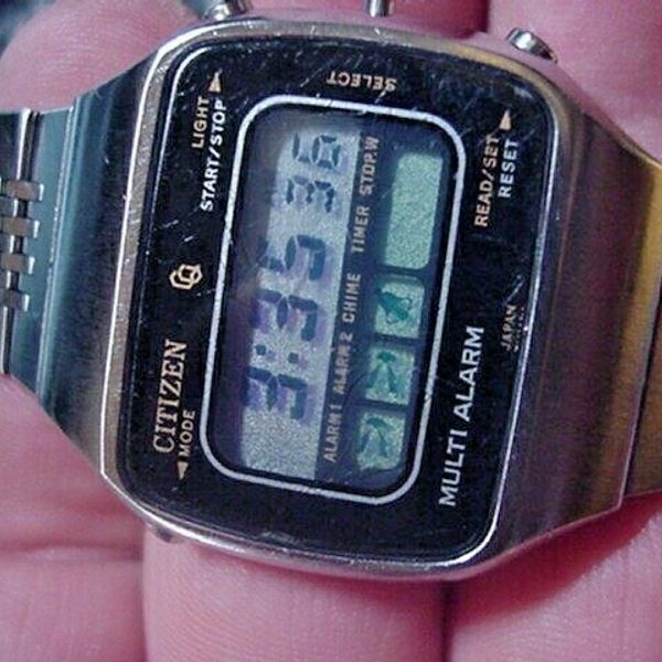 Vintage Citizen Multi Alarm Mod. 40-1030 Digital Japan MEN Watch | WatchCharts Marketplace