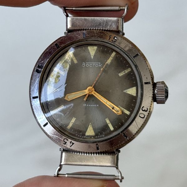VOSTOK 18 jewels amphibian NVCh-20/Wostok Amphibia 2209 Ushastaya 1970s ...