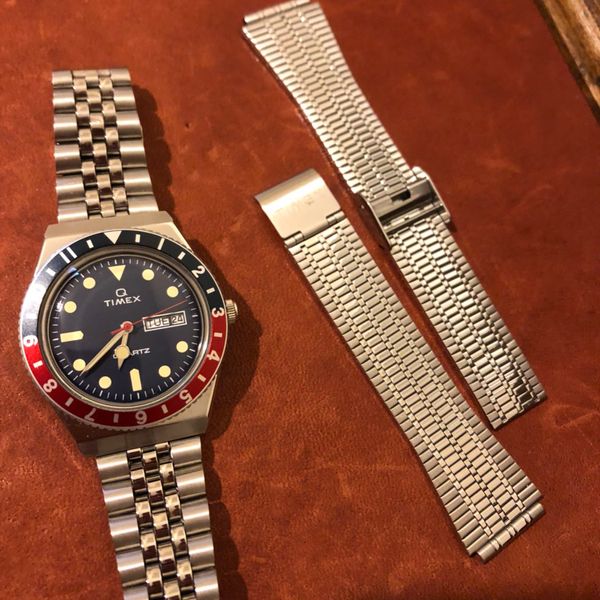 Timex Q reissue on jubilee bracelet | WatchCharts Marketplace