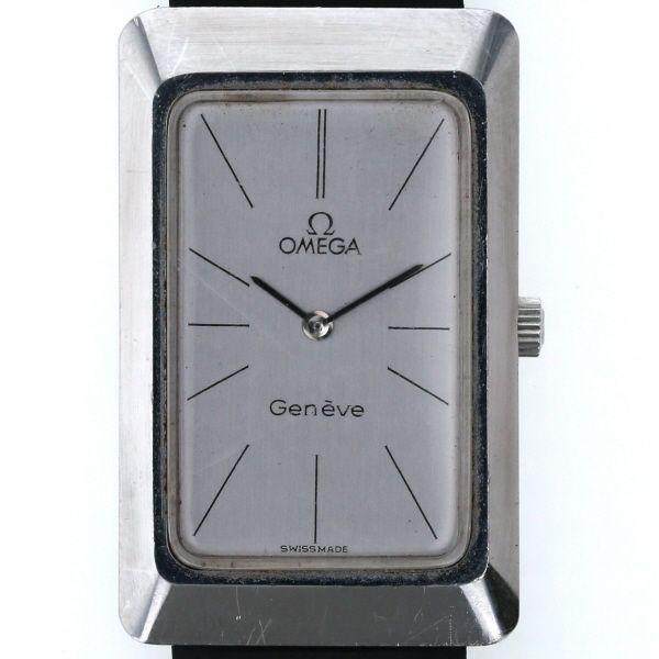 Omega OMEGA Geneve Square Manual winding silver dial 2 hands Boys watch ...