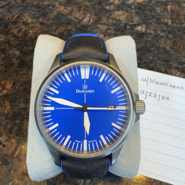 [WTS] Damasko DS30 Ocean Blue | WatchCharts Marketplace