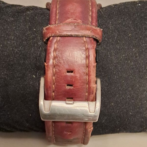 Fossil Tachymeter Watch With Brown Leather Strap | WatchCharts Marketplace