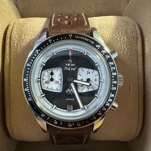 Yema Rallygraf Reverse Panda Chronograph Watch - Meca Quartz ...