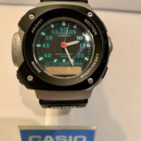 Rare Vintage Casio AW-370 Protek Altimeter | WatchCharts Marketplace