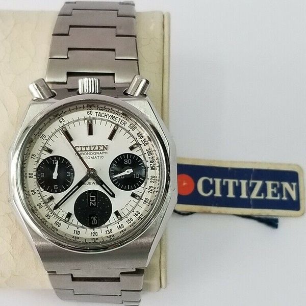 RARE CITIZEN PANDA OCTAGON BULLHEAD CHRONOGRAPH AUTO REF.67-9356 CAL ...