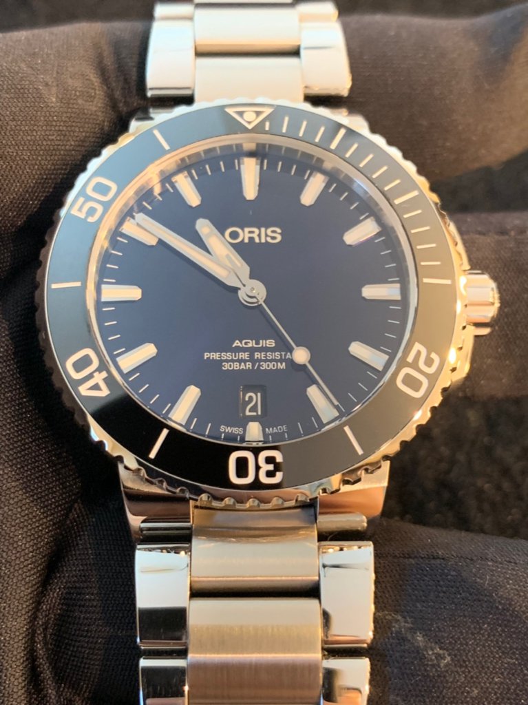 FS: Oris Aquis 39.5 Midnight Blue | WatchCharts Marketplace
