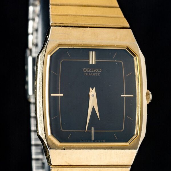 Seiko Rectangular Men's Quartz Dress Watch (6530-5530) -- Working ...