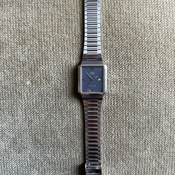 Vintage Mido Quartz Baroncelli Wristwatch Steel Dress Watch 28mm Circa ...