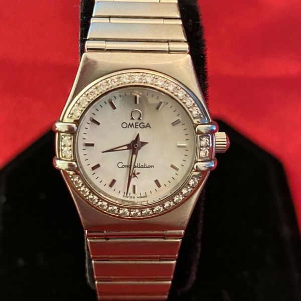 Omega Constellation Diamond Bezel Ladies Watch with Precious Stones ...