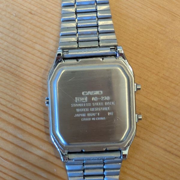 Casio Analogue/Digital Quartz Watch 1301 AQ-230 Stainless Steel ...
