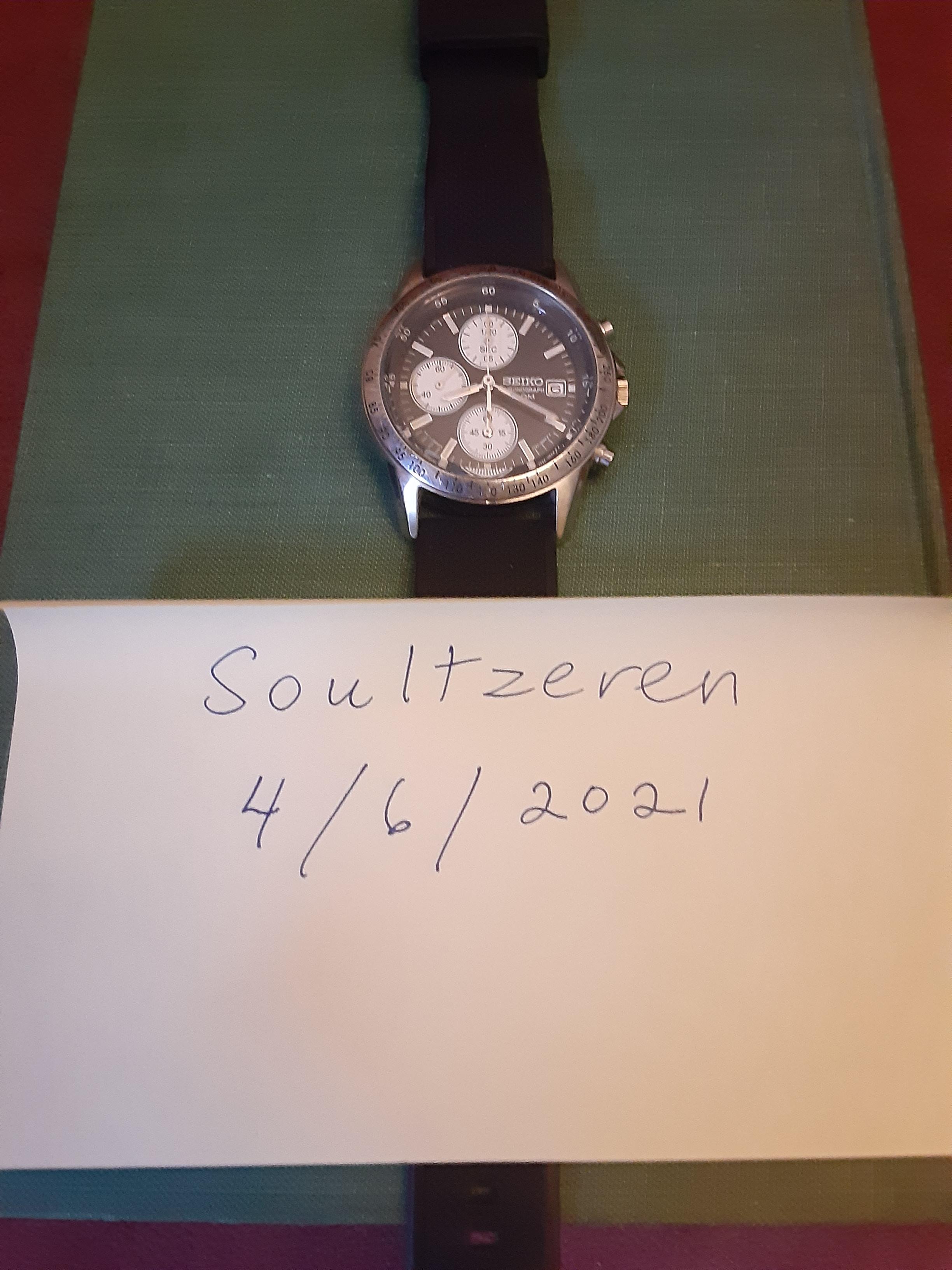 [WTS] Seiko 7t92-0dw0 SND365 - Blue Reverse Panda Chronograph - 38mm ...
