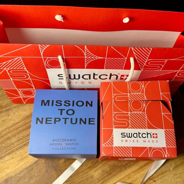 Swatch x OMEGA MoonSwatch Mission to Neptune - New, Full Set, Deep Blue ...