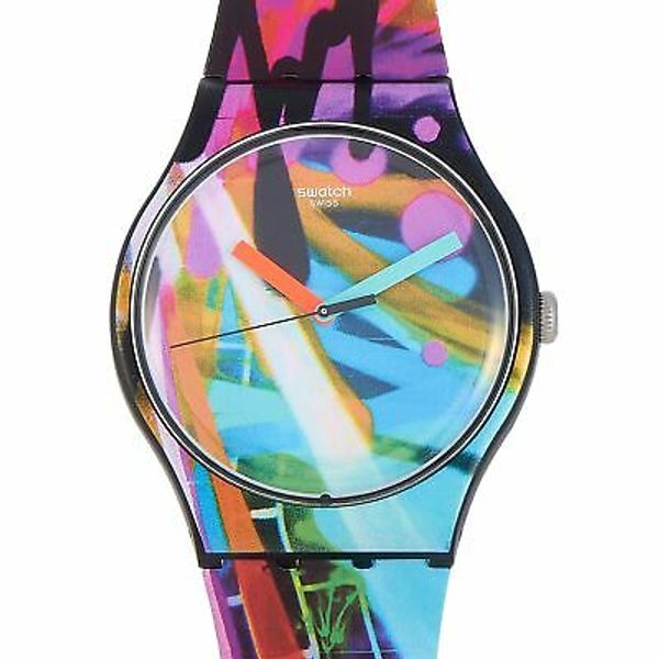 Swatch City Walls Graffiti Dial 41 mm Watch SUOB163 | WatchCharts